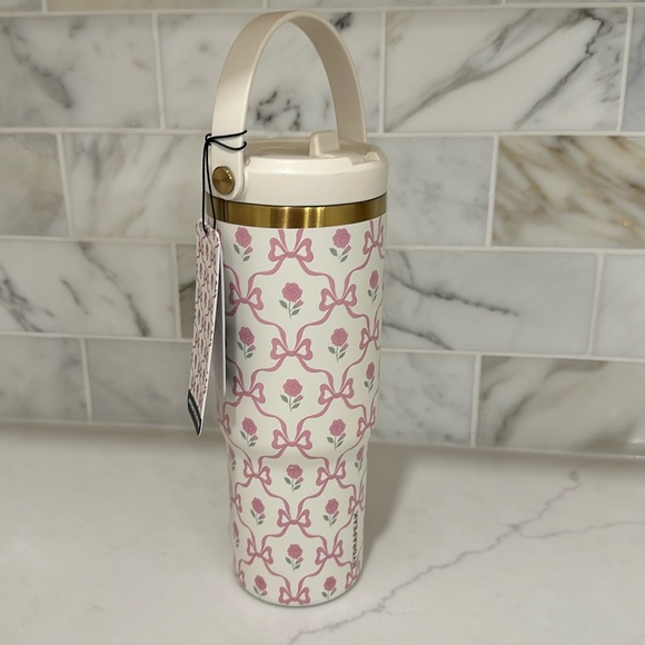 Marshalls | Kitchen | Hydrapeak Coquette Bow Floral Tumbler Nwt | Poshmark